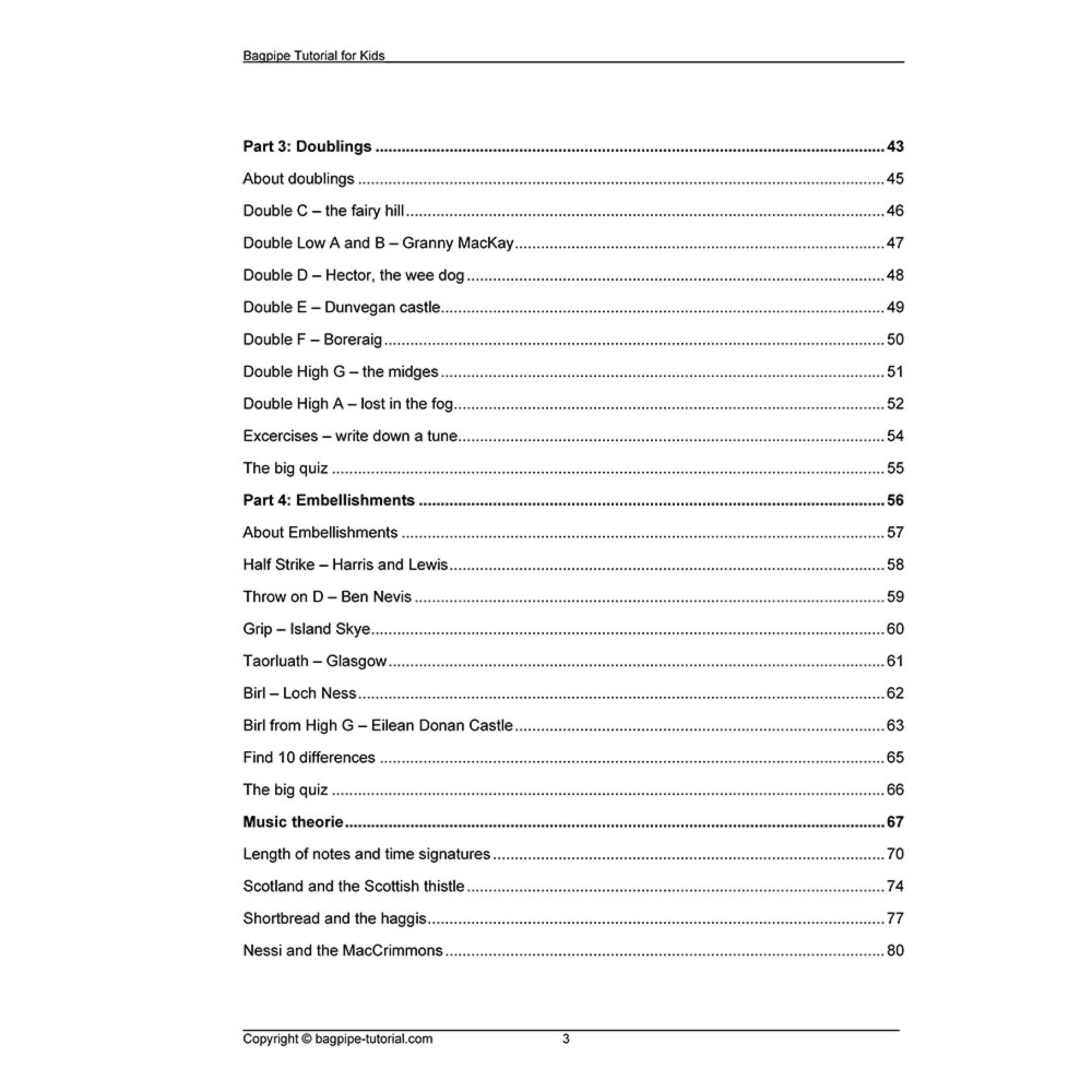 Bagpipe Tutorial for Kids