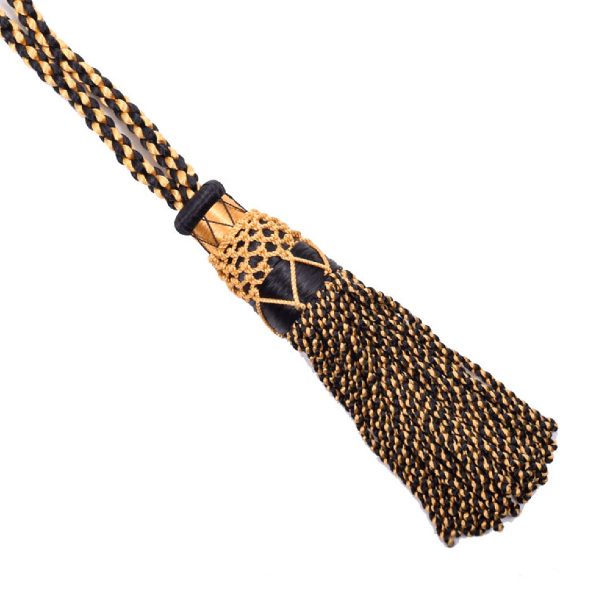 Heritage Black and Gold Silk Bagpipe Cords
