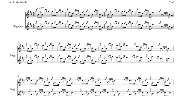 Cutting Bracken Set Music